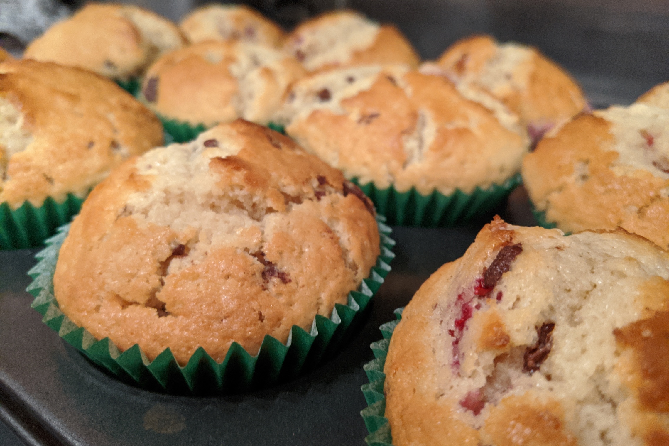 Chocolate and Raspberry Muffins recipe — Viv Cooks
